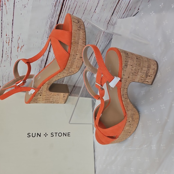 Sun + Stone | Shoes | Nwt Sun Stone Womens Jillen Platform Block Heel ...